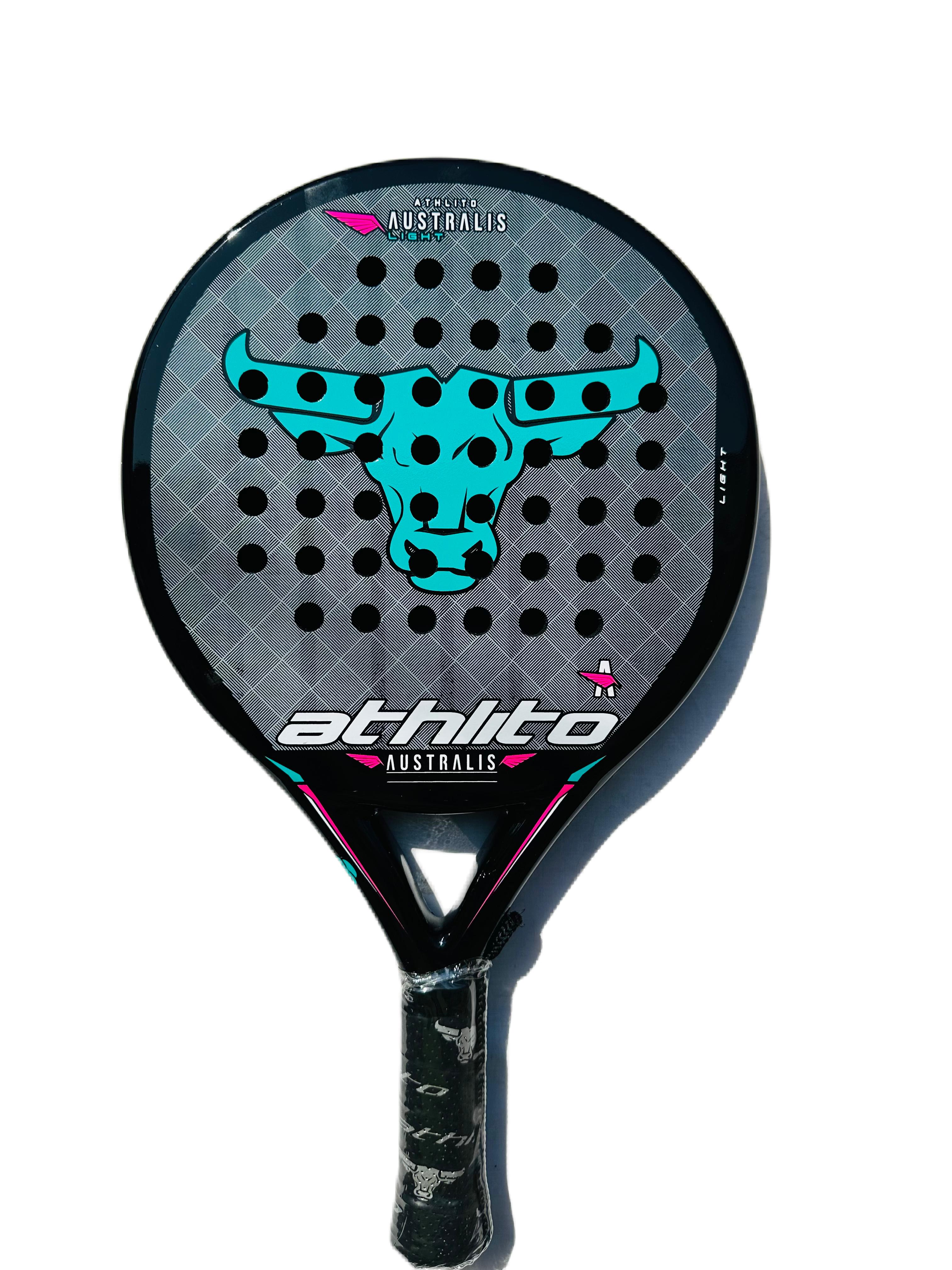 Athlito Australis Light Carbon Glass Padel Racket – Round Mold for Bal ...